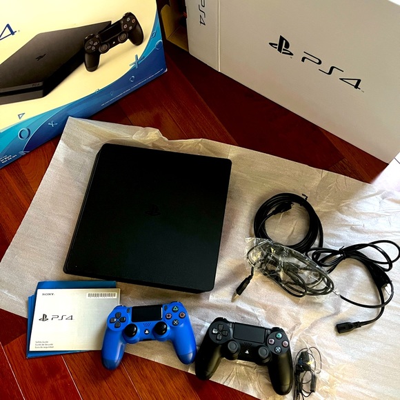 Sony | Video Games & Consoles | Sony Ps4 Console Black Slim Tb With 2 ...
